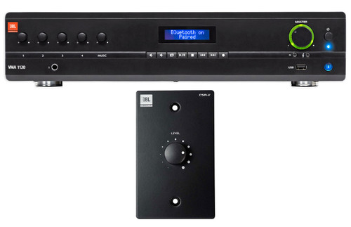JBL VMA1120 Commercial/Restaurant 120W Bluetooth Amplifier+Black Wall ...