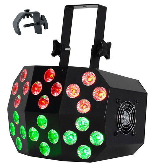 Eliminator Lighting ADJ Mega Wash 24 LED DMX RGBWA+UV Wash Light+Remote ...