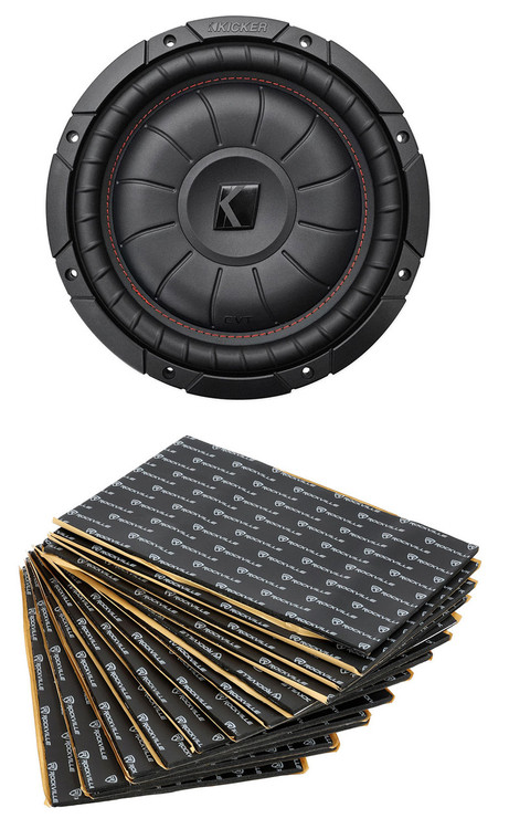 Kicker 43CVT104 COMPVT 800w 10" 4-Ohm SVC Slim Shallow Car Subwoofer ...