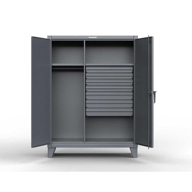 Strong Hold 56-W-243-7DB-PB Storage Cabinets; Cabinet Type: Wardrobe ...