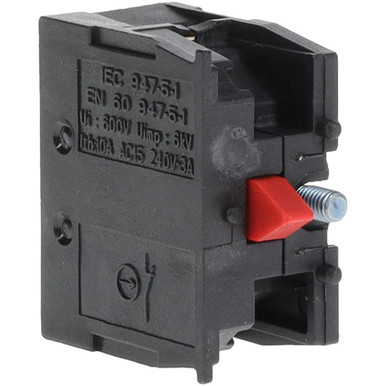 Schneider Electric ZB2BE102 NC, 10 Amp, Electrical Switch Contact Block