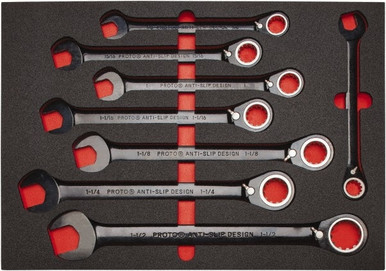 Proto JSCV-20SK Spline Combination Wrench Set: 20 Pc, Inch
