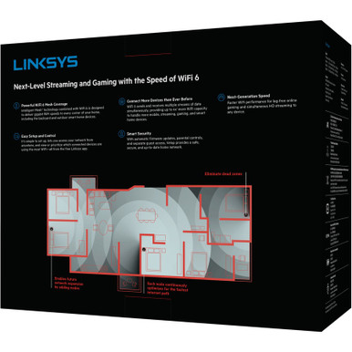 Linksys MX4200 Linksys Velop MX4200 Wi-Fi 6 IEEE 802.11ax Ethernet ...
