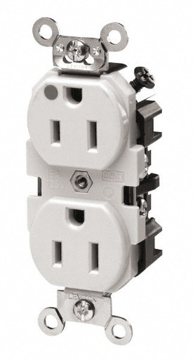 Leviton 21254-HI Straight Blade Fourplex Receptacle: NEMA 5-20R, 20 ...