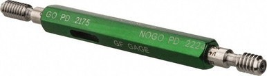 GF Gage W0250202BS Plug Thread Gage: 1/4-20 Thread, 2B Class, Double End, Go & No Go