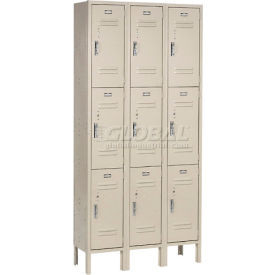 Global Industrial™ Paramount® 3-Tier 9 Door Locker 36""W x 15""D x 78 ...