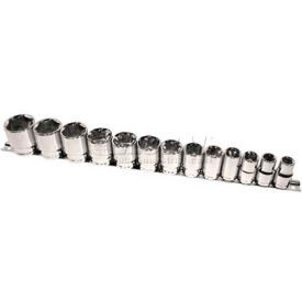 INTEGRATED SUPPLY NETWORK Fractional Socket Set 1/2"" Drive 6 Point 13 ...