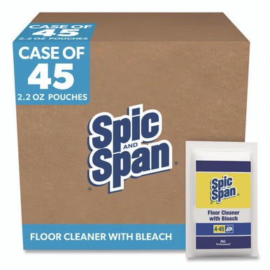 PROCTER & GAMBLE Spic and Span® 02010 Bleach Floor Cleaner Packets, 2 ...