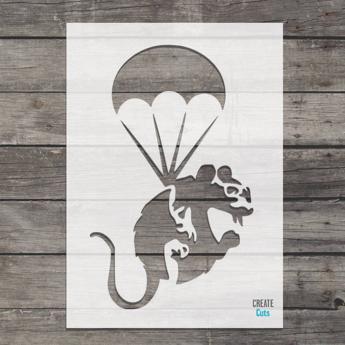 Banksy Toxic Rat reusable stencil