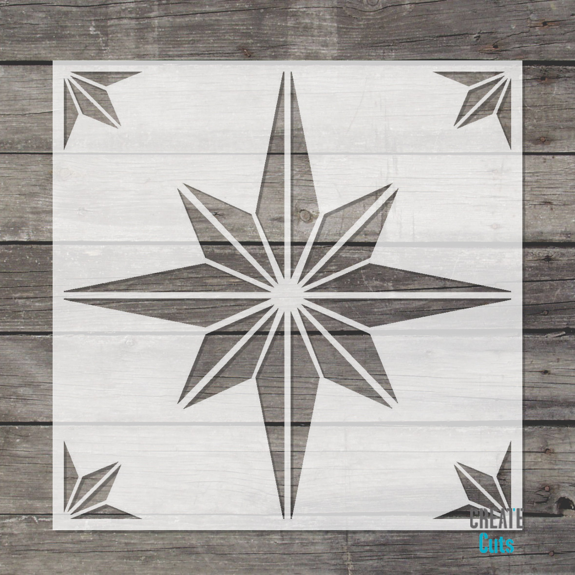 Star tile stencil