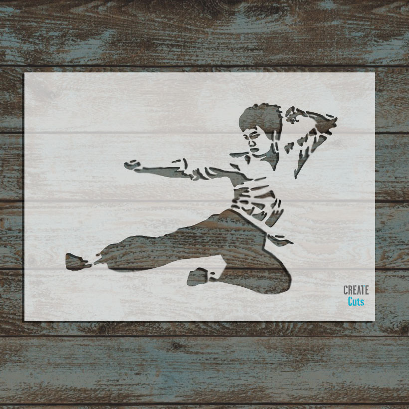 Bruce Lee stencil