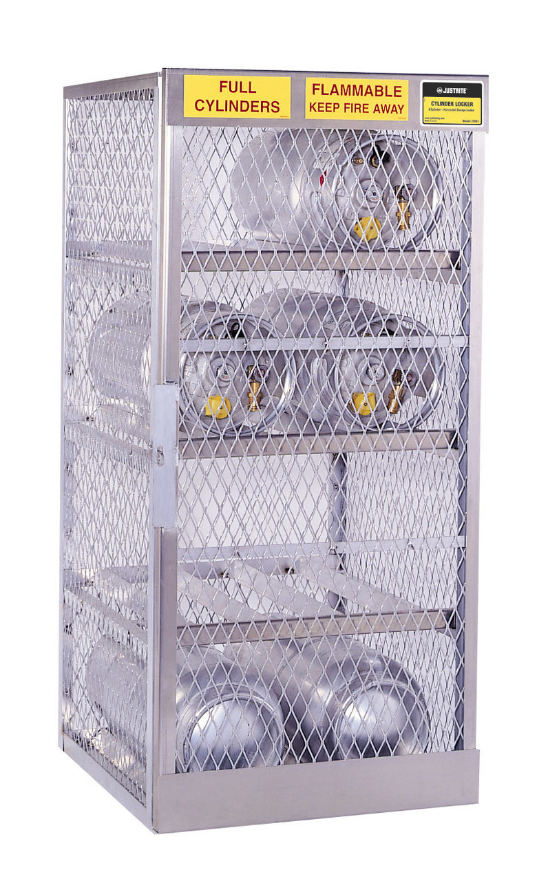 Justrite 8 Cylinder Horizontal Locker @ Interstate Products Inc.