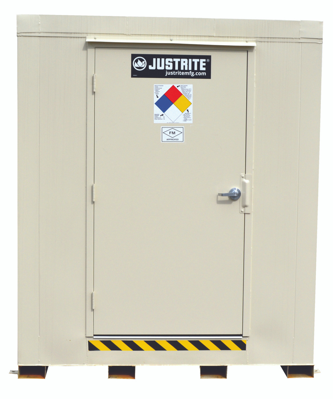 Justrite 9 Drum 2 Hour Fire Rated Outdoor Building - 912090