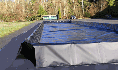Collapsible Spill Containment Berm - 12' x 45' Collapsible Containment Berm