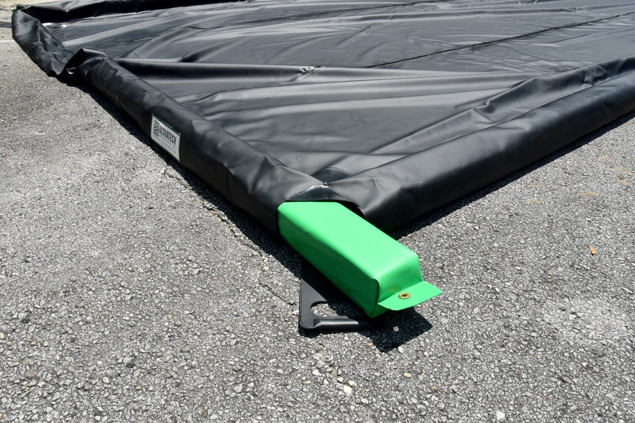 Ultratech Foam Wall PLUS Containment Berm - 12' x 30' x 4" - 22 oz. PVC