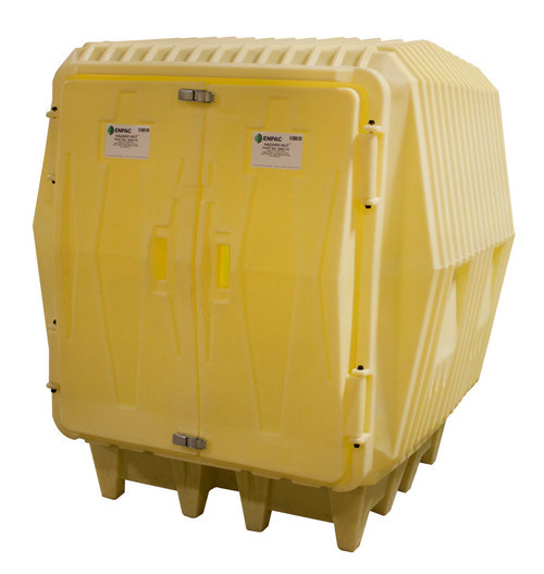 Enpac Hazard Hut Poly Drum Shed - 4000-YE