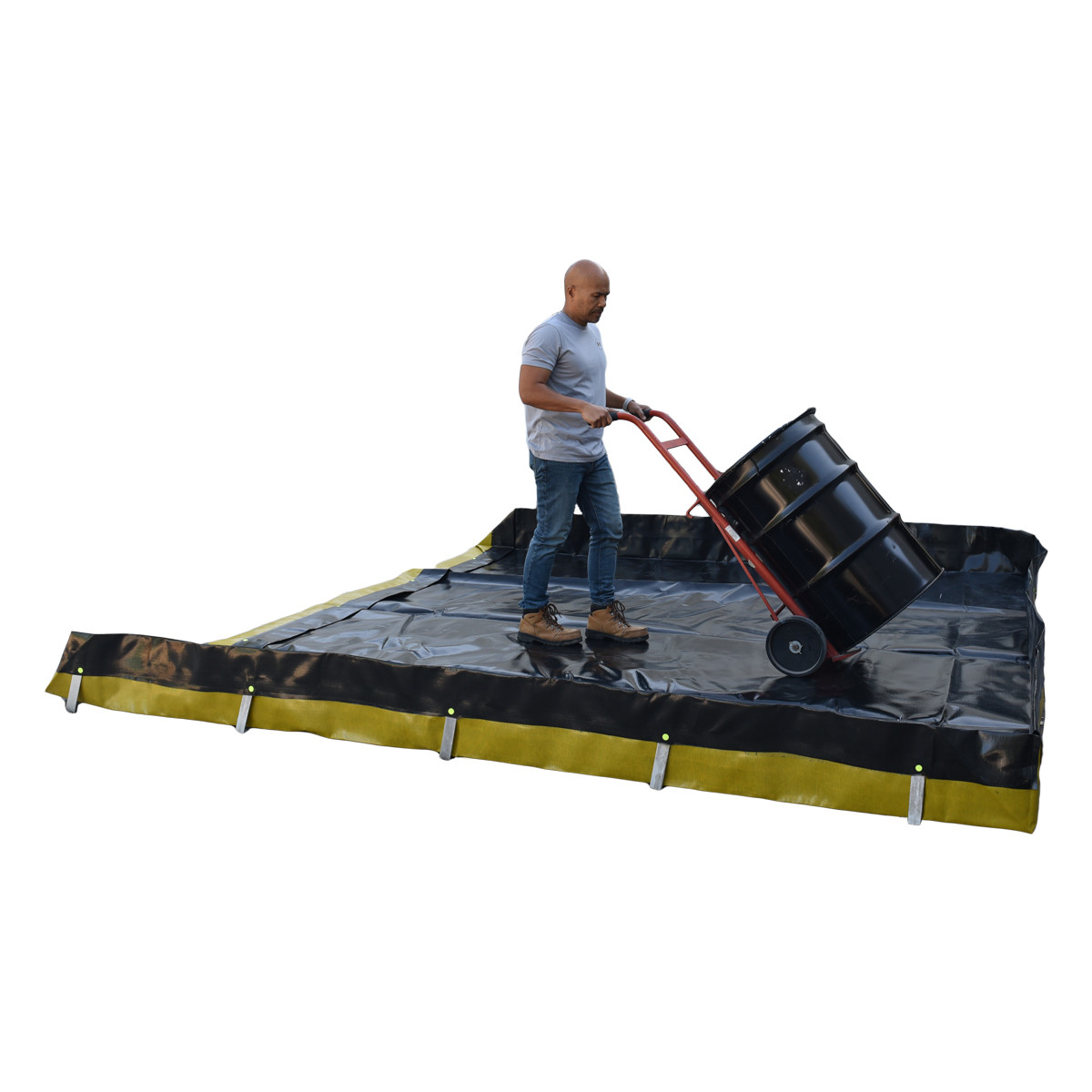 Reinforced Polyethylene Economy Berm - 6' x 6' x 12"