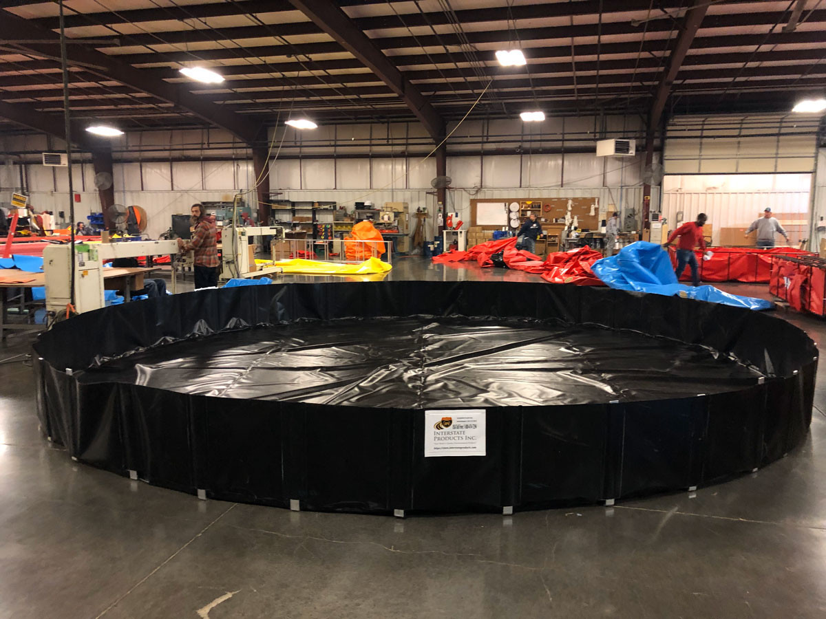 Custom Circular Spill Containment L-Bracket Berm