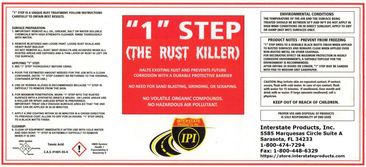 One Step Rust Killer Converter (4 x 1 Gallon Case)