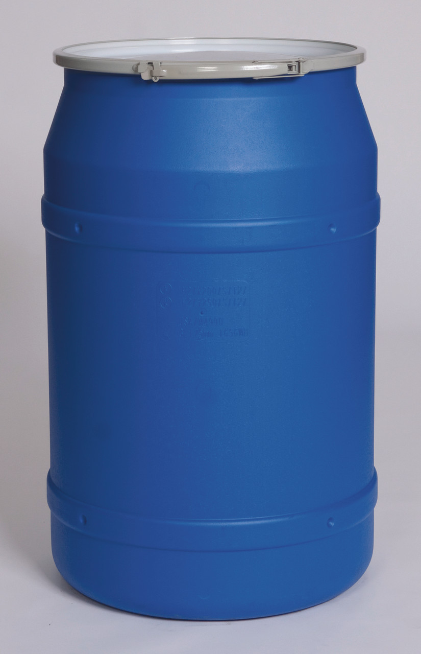 Eagle Lab Pack - 55 Gal Black Straight Sided - Plastic Lever Lock