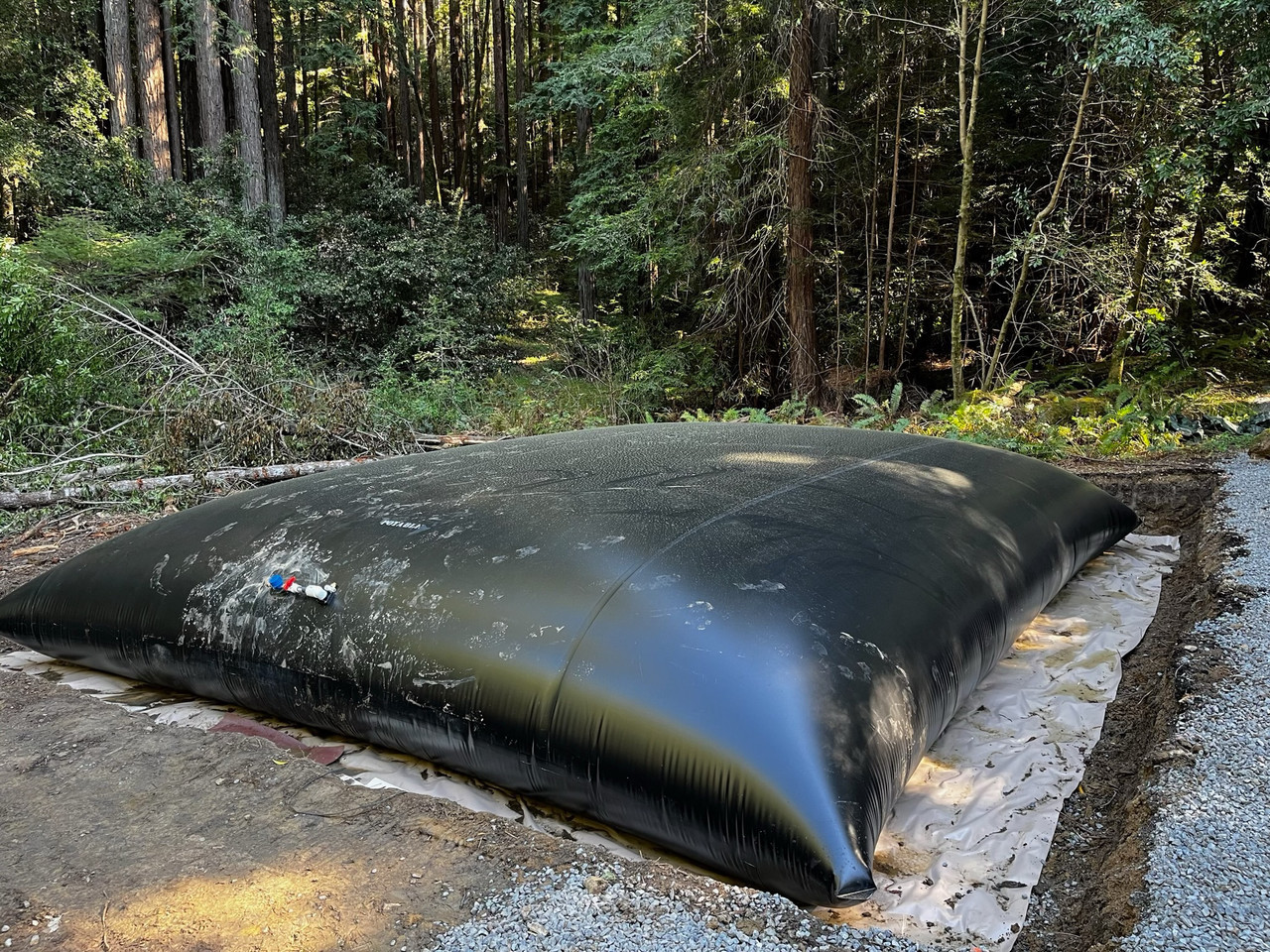 Potable Water Pillow Tank w/Ground Mat - 10,000 Gallons