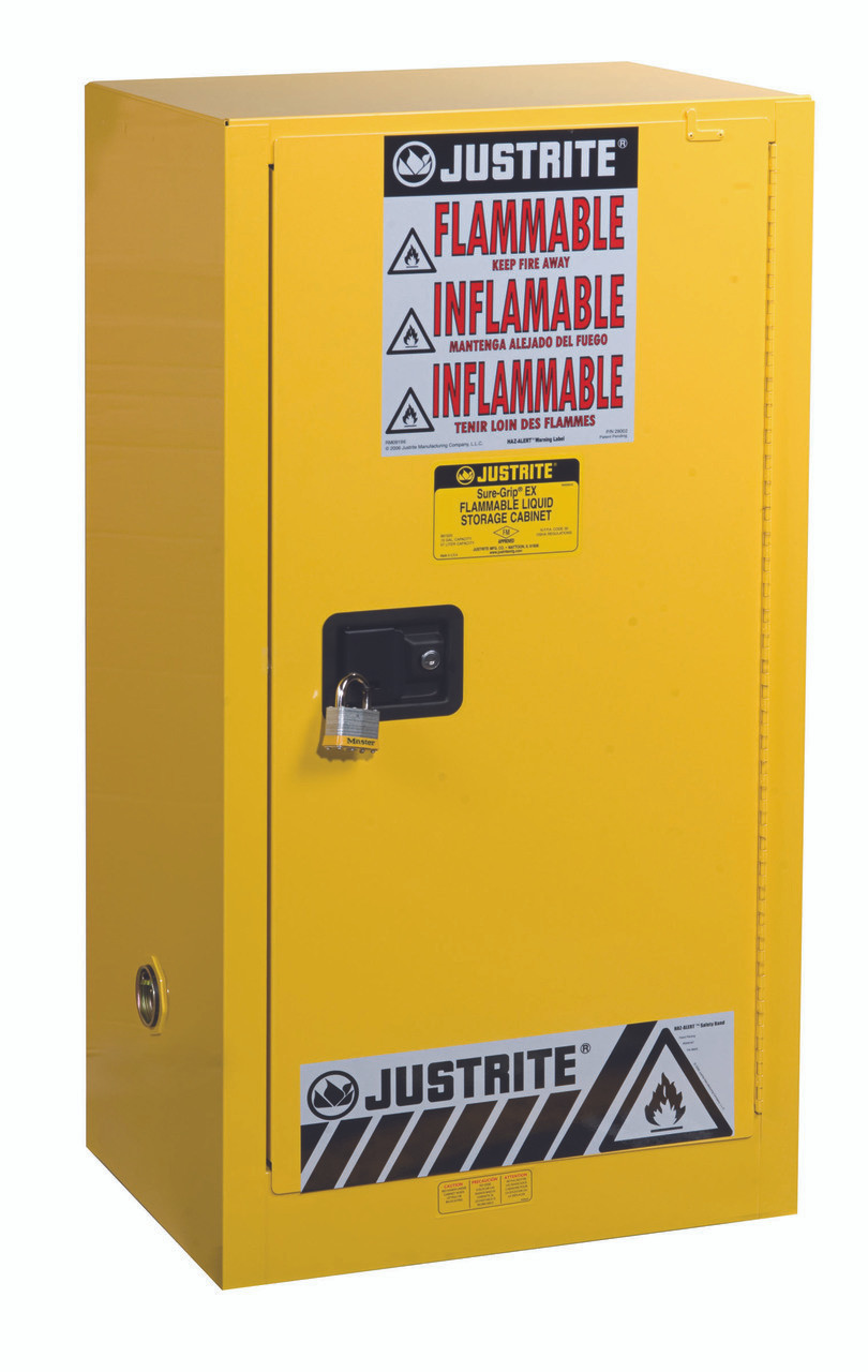 Justrite 891200 Safety Cabinet - 12 Gal Compac Sure-Grip EX