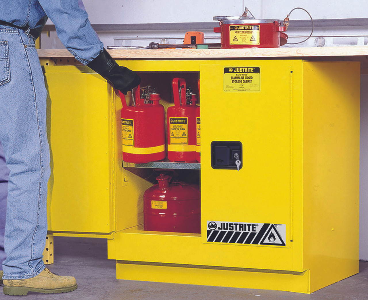 Justrite 890200 Mini Flammable Safety Cabinet