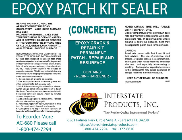 Epoxy Patch Concrete Epoxy Sealer Kit (Clear)