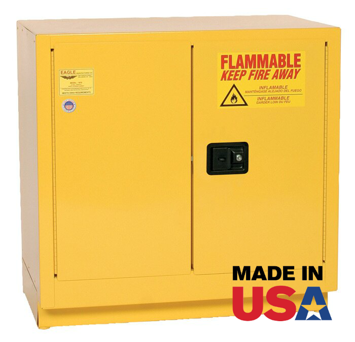 Eagle 1905X - 16 Gallon - Flammable Safety Cabinet - Self-Closing