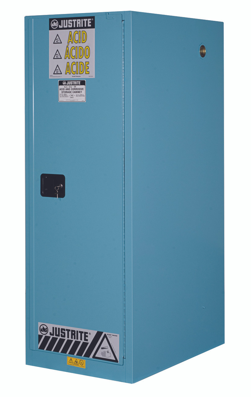 Justrite 895400 54 Gal. Deep Slimline Flammable Safety Cabinet