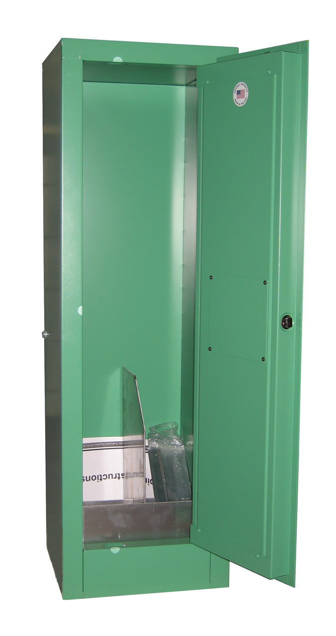 Oxygen Safety Cabinet - 2 to 4 Cylinders - 1 Door Manual Close