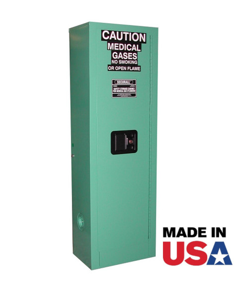 Medical Gas Safety Cabinet - 1-2 Cylinders - Manual Close