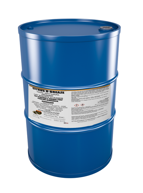 Citrus Floating Lift Station Degreaser - 55 Gallon Drum - Interstate ...