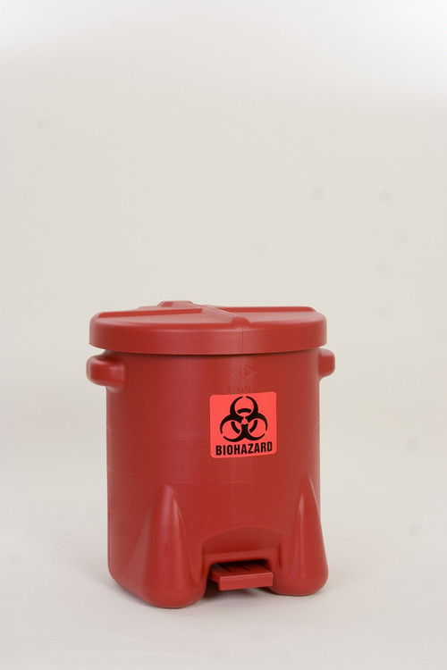 Eagle 947BIO - BioHazardous Poly Waste Can - 14 Gallons