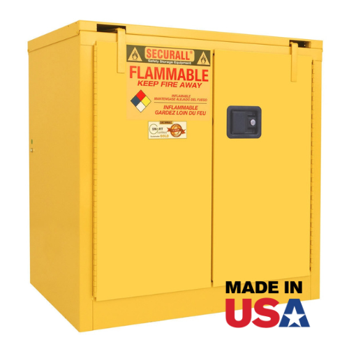 Securall 30 Gallon Flammable Storage Cabinet, Self Close Safe-T Door