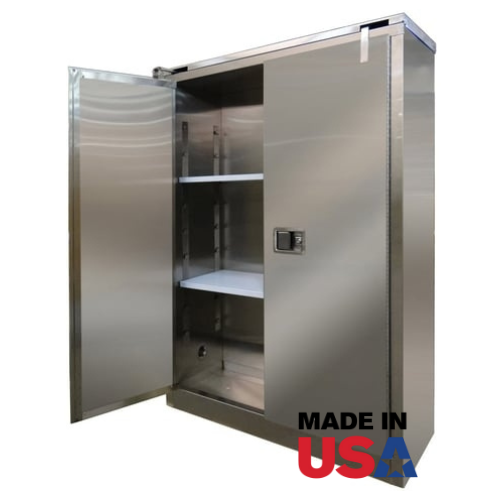 Securall Stainless Steel Flammable Safety Cabinet | 45 Gallons | A345-SS