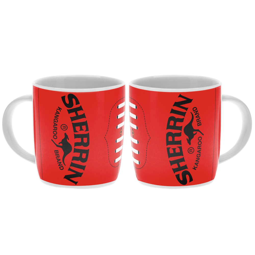 Sherrin Barrel Mug | AFL Football Coffee Mug Gift