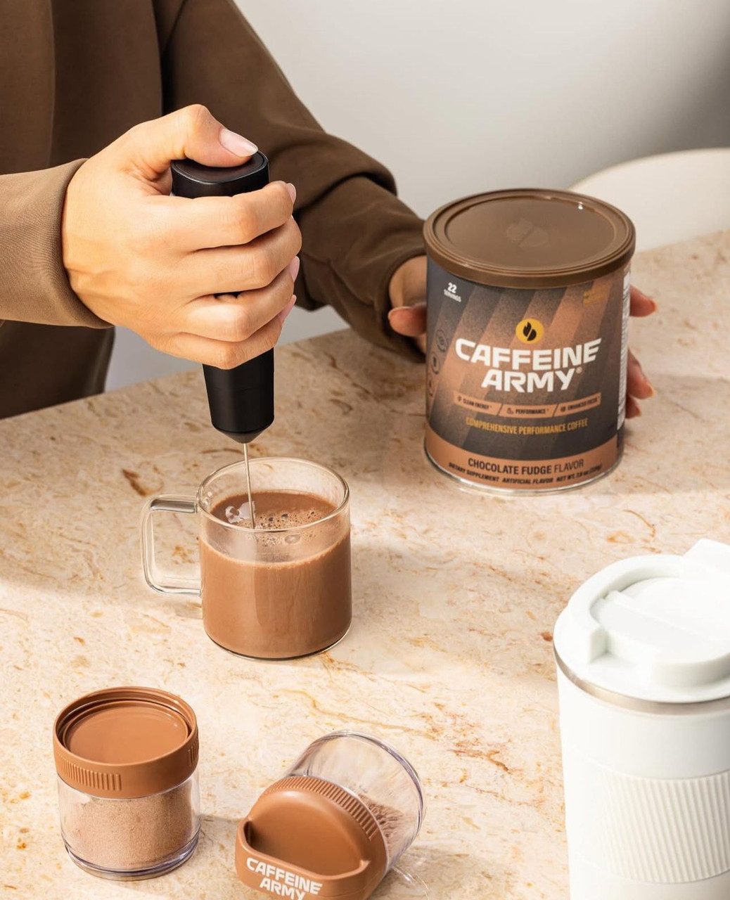 SuperCoffee Caffeine Army Chocolate Fudge - 220g