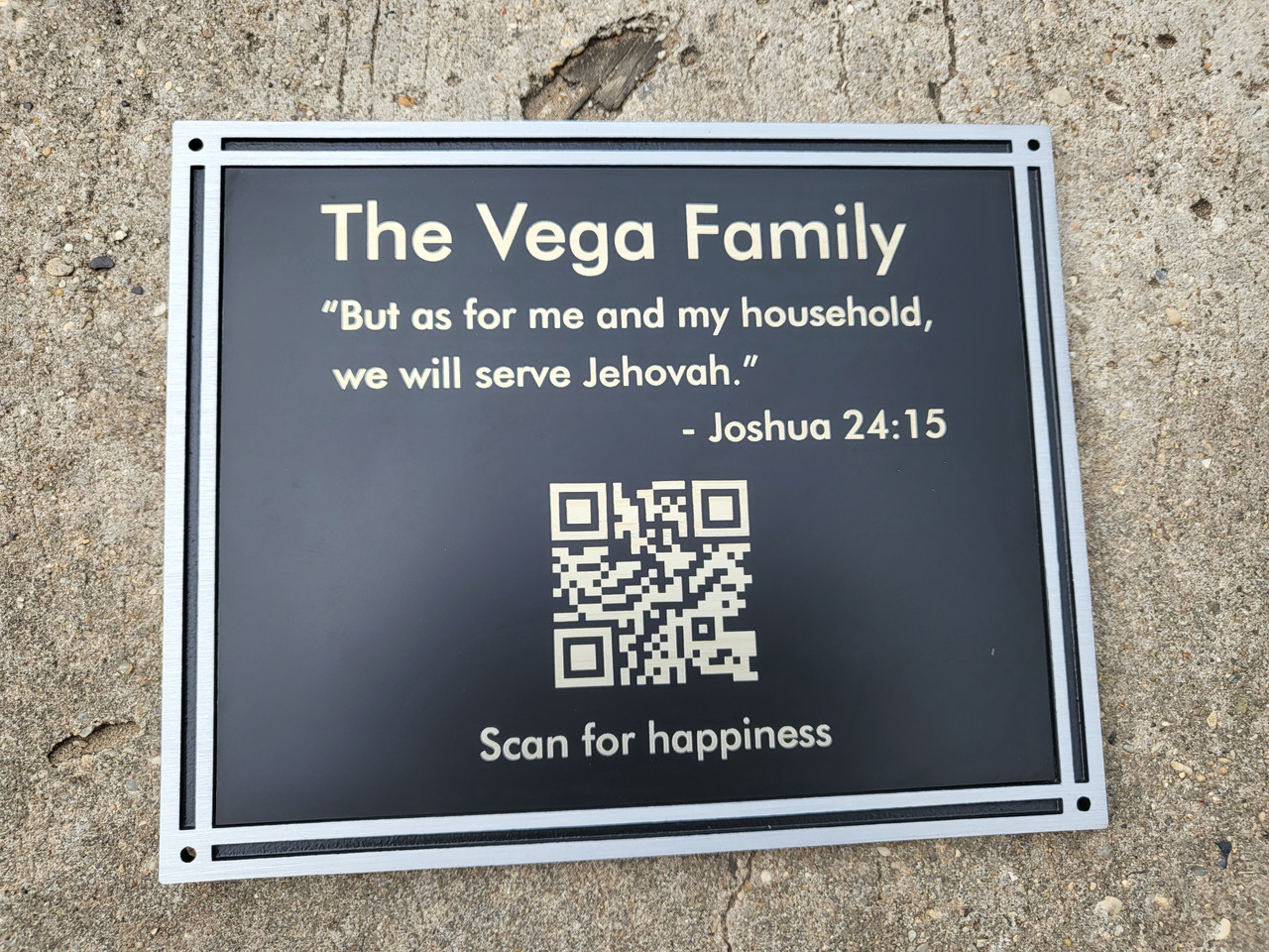 Black Outdoor QR Code Sign, Barcode Plaque, QR Code Plaque, Scan to Pay ...
