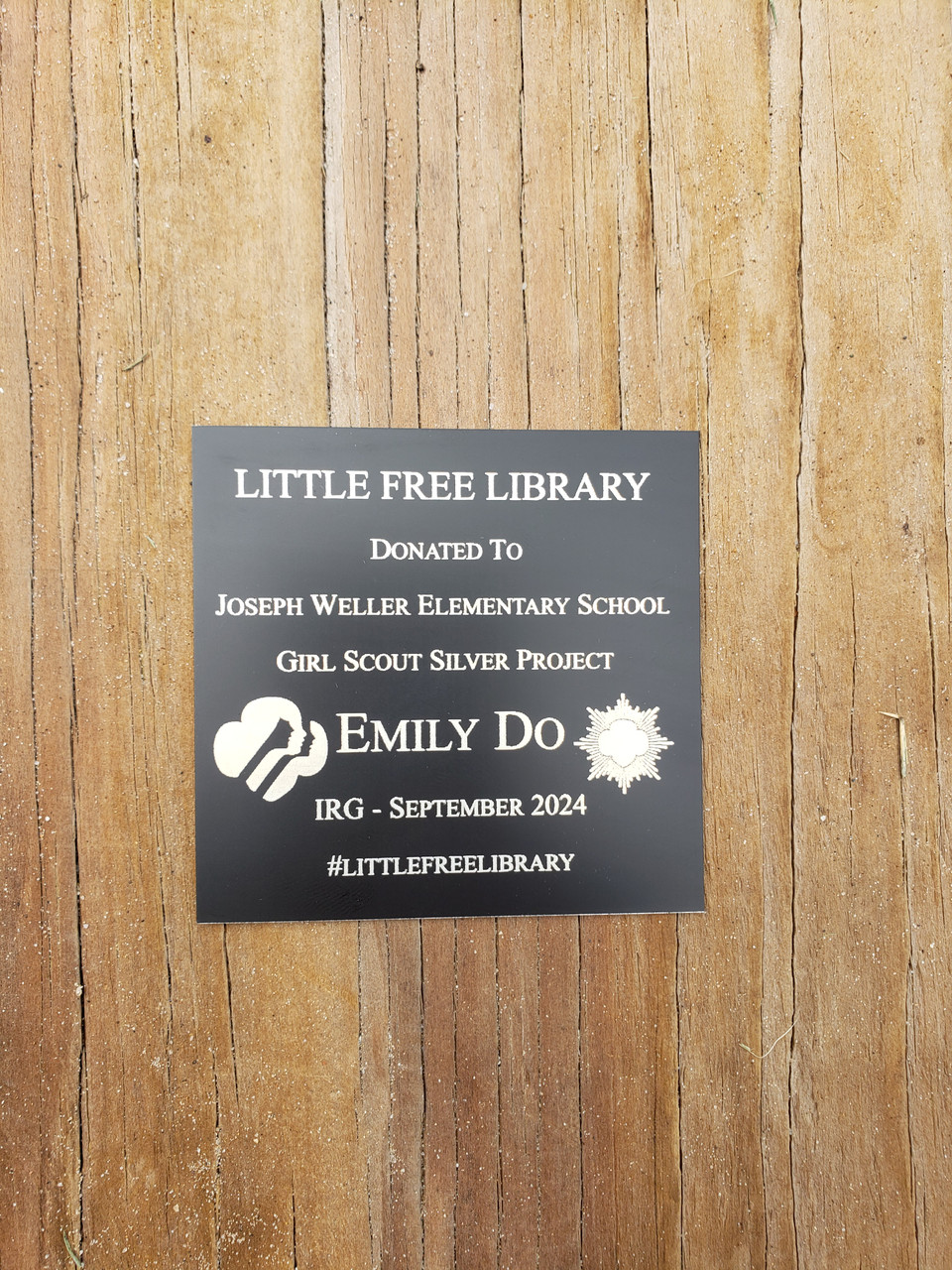 eagle scout plaque, Eagle Scout Project Name Plate, Boy Scouts