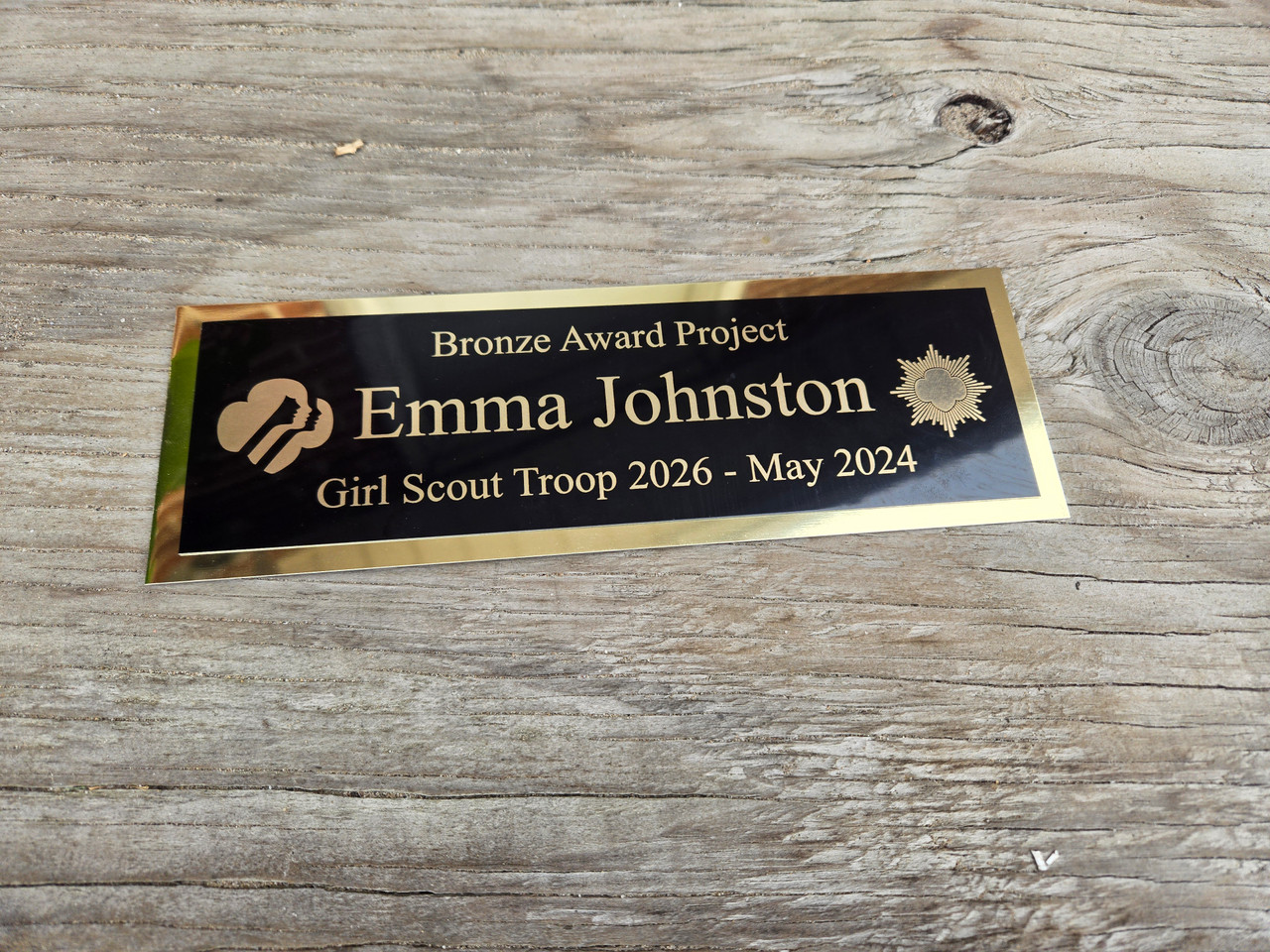 Up to 6x2" Personalized Engraved Name Plate w/ Back Plate Border, Name ...