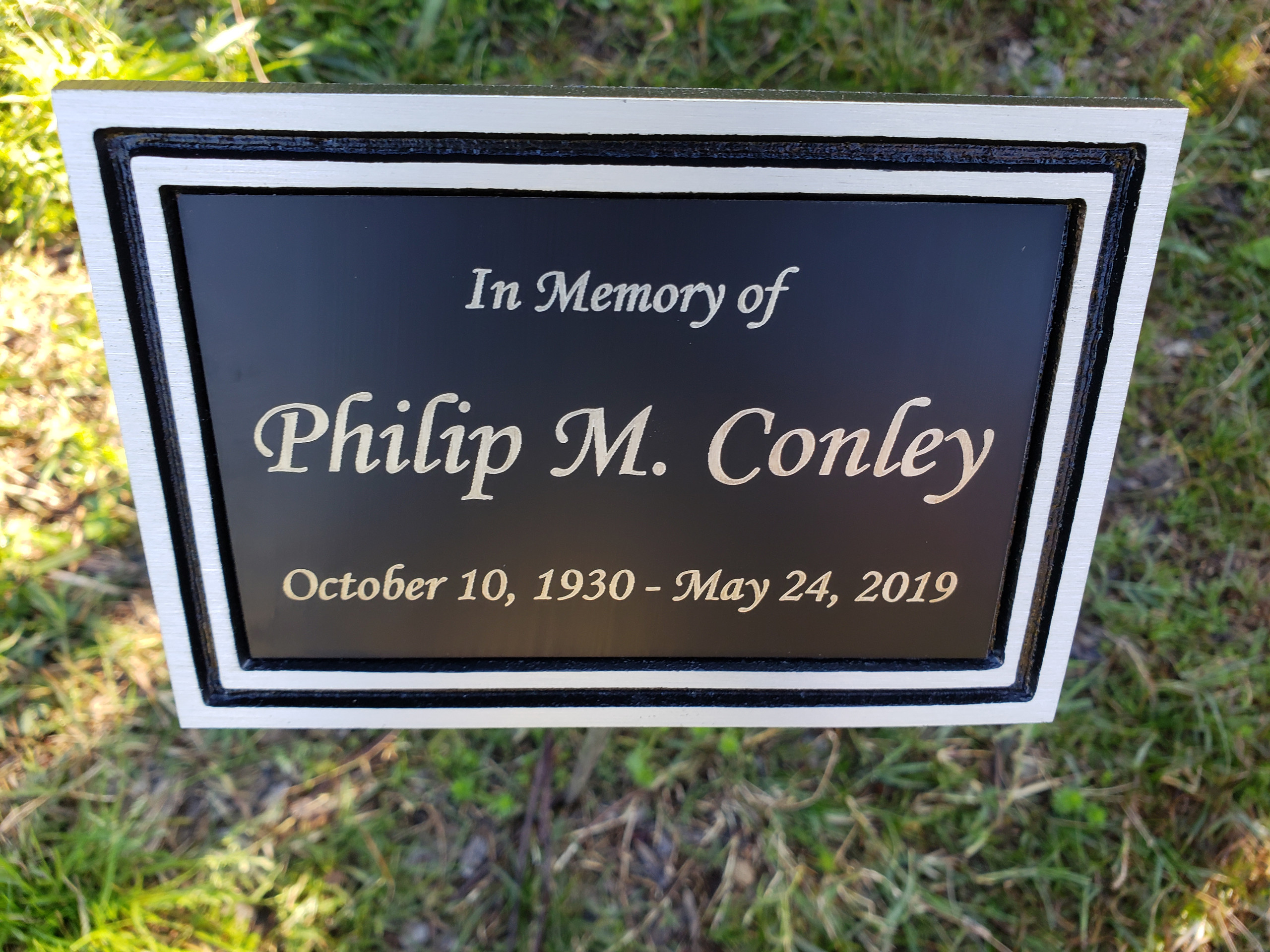 Personalized Engraved Outdoor Name Plate, Garden Name Plaque, Trophy ...