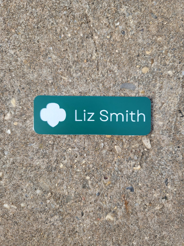 Girl Scout Name Tags, Troop Leader Name Badges, Employee Name Tags