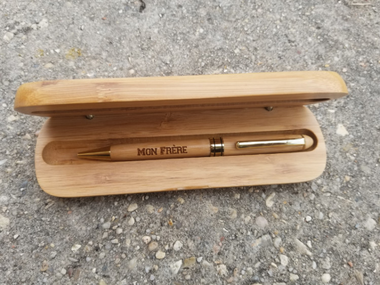 Personalized Engraved Wood Ballpoint Pen Set, Personalized Case ...