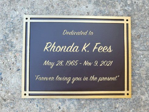 dedication plaque, built by plaque, in honor of plaque, Bronze Building ...