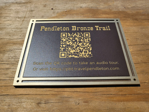 qr code plaque, in loving memory plaque, dedication plaque, built by ...