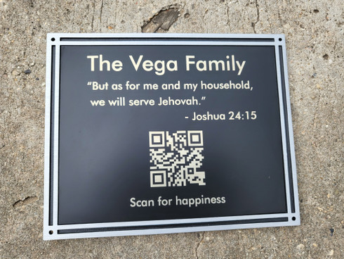 Black Outdoor QR Code Sign, Barcode Plaque, QR Code Plaque, Scan to Pay ...