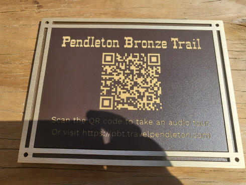 Bronze Outdoor QR Code Sign, Barcode Plaque, QR Code Plaque, Scan to ...