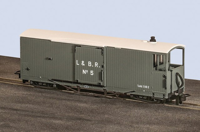 GR-240AO OO9 5 8T BOGIE GOODS BRAKE VAN L & B GREY OPEN VERANDAH ...