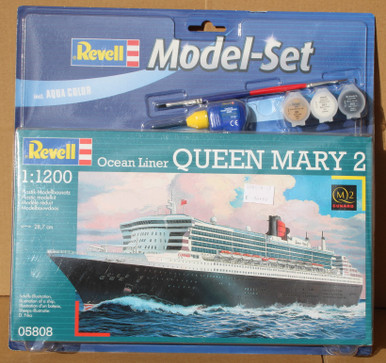 R65808 1/1200 QUEEN MARY 2 MODEL SET PLASTIC KIT - Church Street Models